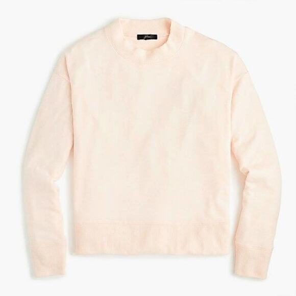 J. Crew | Sweaters | J Crew Supercozy Mockneck Pullover In Peach | Poshmark